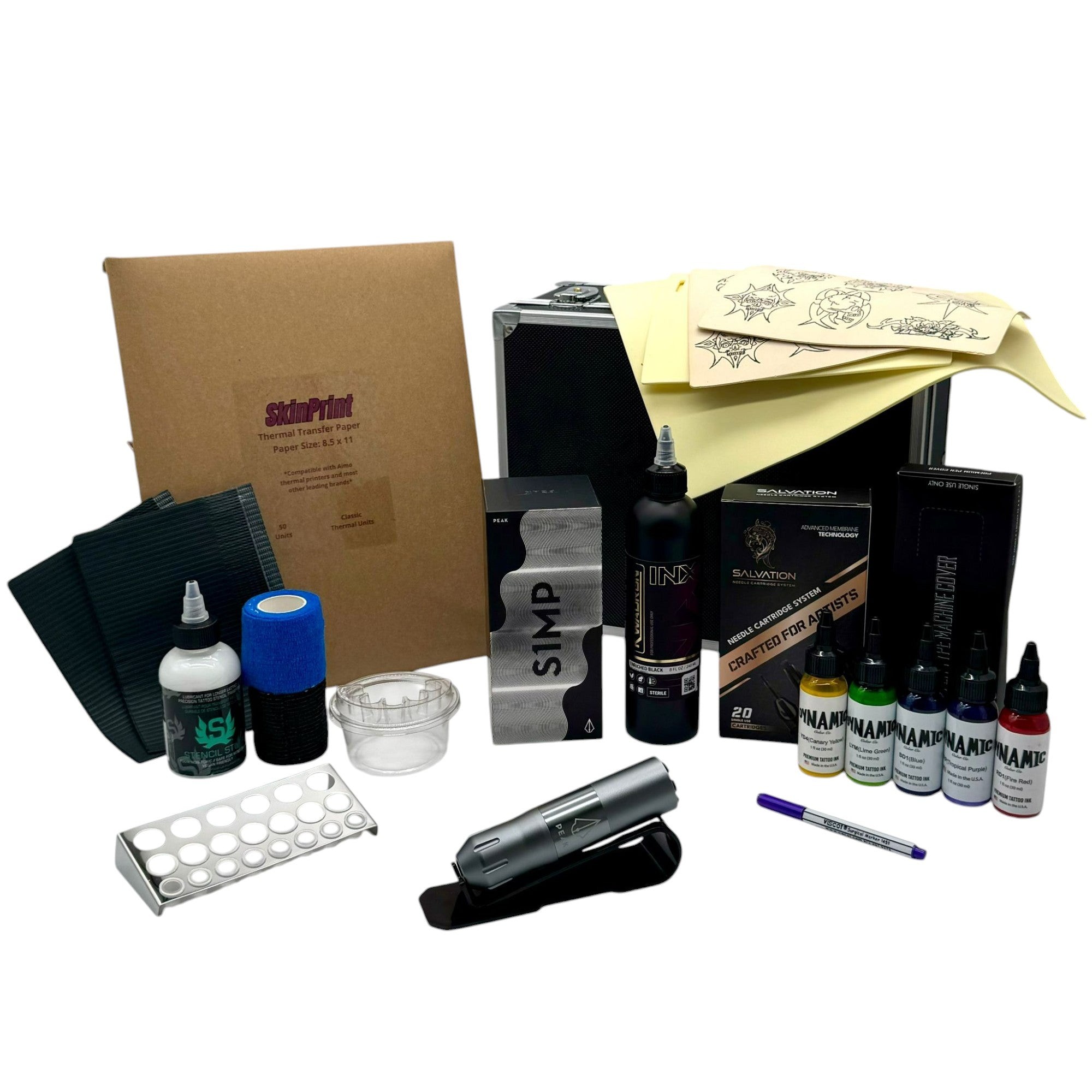 Tattoo Kit | Peak S1MP Wireless Power Pen Set – Miamitattoosupplies.com