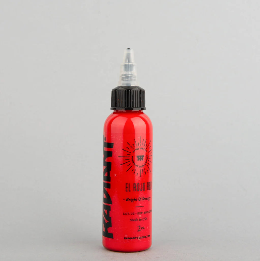 Radiant Ink - El Rojo Red 1oz – Miamitattoosupplies.com